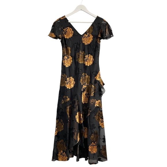 Eva Blue | Dresses | Vtg Y2k Eva Blue Sequin Beaded Floral Midi Dress ...